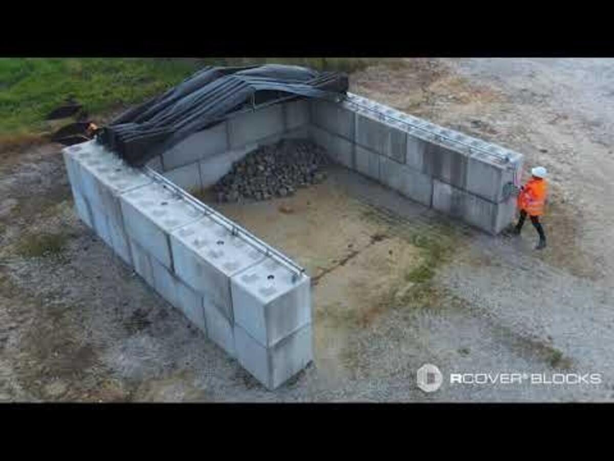 Retractable cover for bulk storage RCOVER®BOX | Otexio